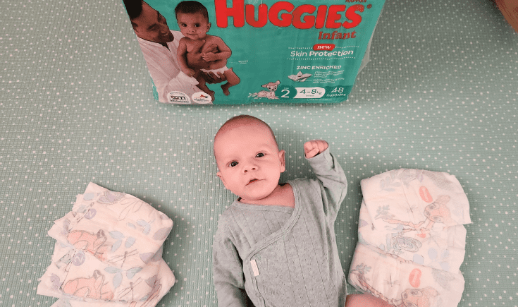 Huggies Infant Zinc Enriched Nappies– Size 2 Review - Newborn Baby